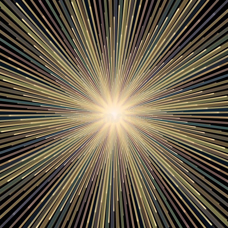 Fractal Line Burst stock illustration. Illustration of vortex - 272552409