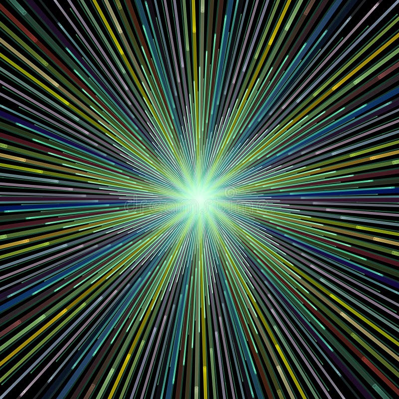 Fractal Line Burst stock illustration. Illustration of vortex - 273039358