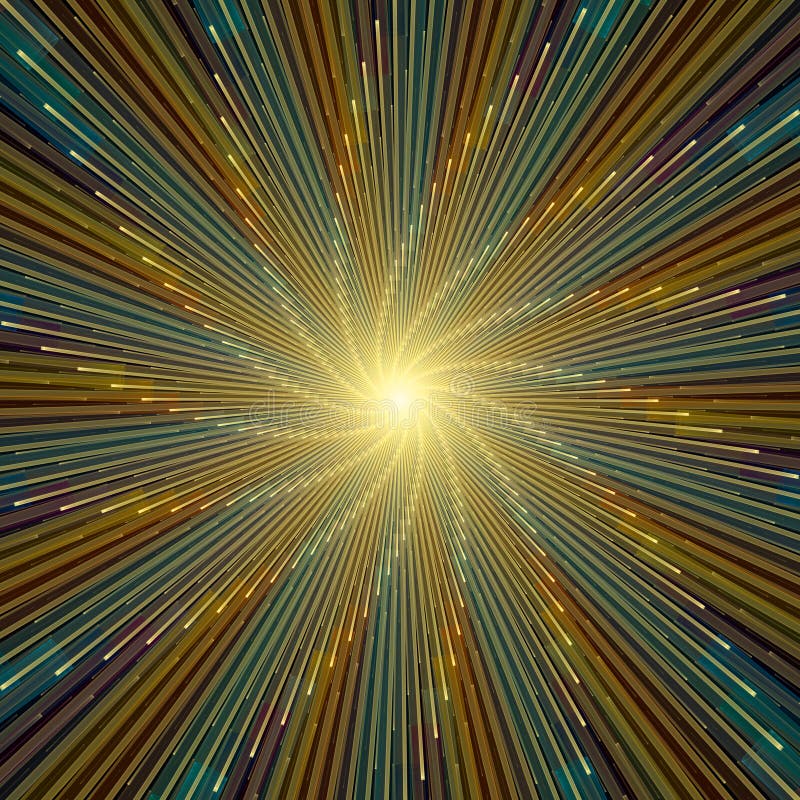 Fractal Line Burst stock illustration. Illustration of colored - 273039405