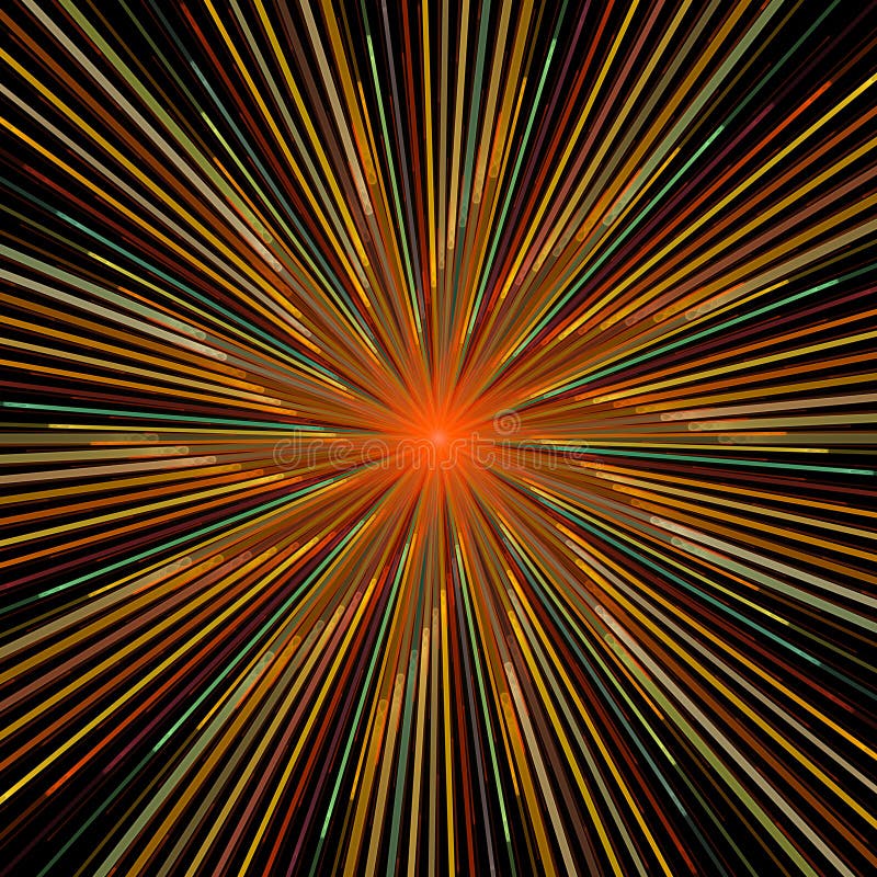Fractal Line Burst stock illustration. Illustration of rendering ...