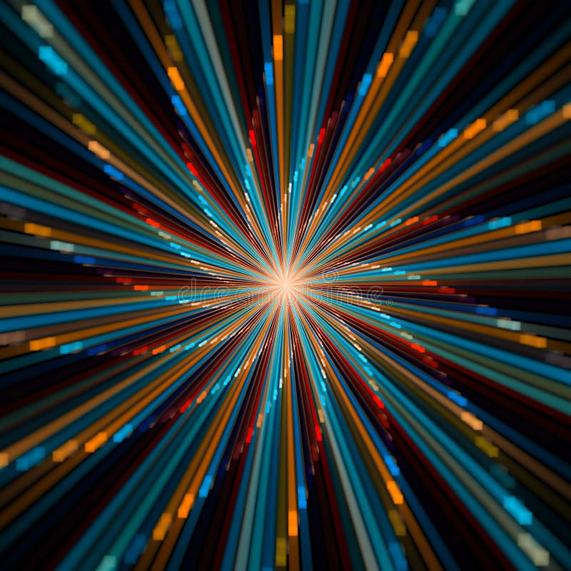 Fractal Line Burst stock illustration. Illustration of design - 273801646