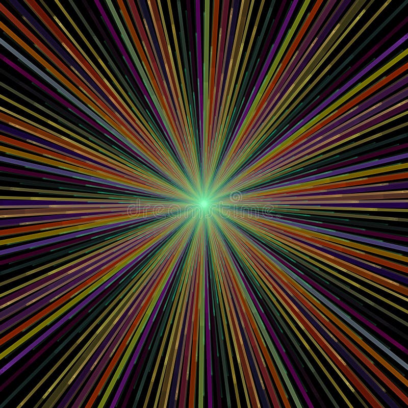 Fractal Line Burst stock illustration. Illustration of vortex - 277256986