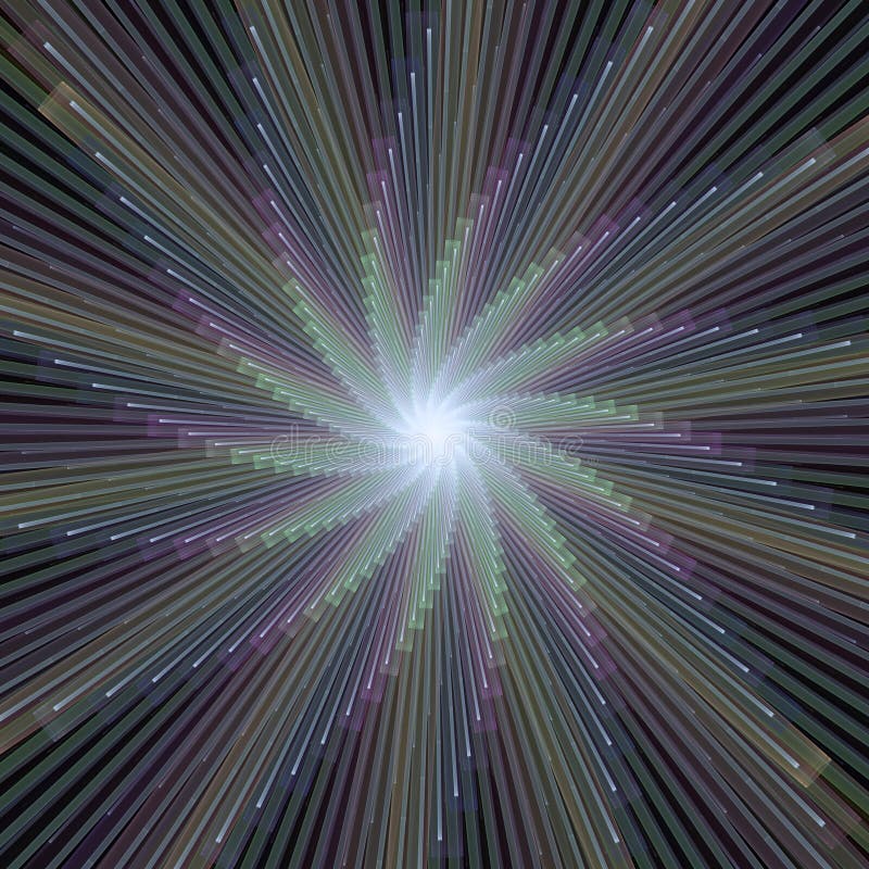 Fractal Line Burst stock illustration. Illustration of series - 282129472