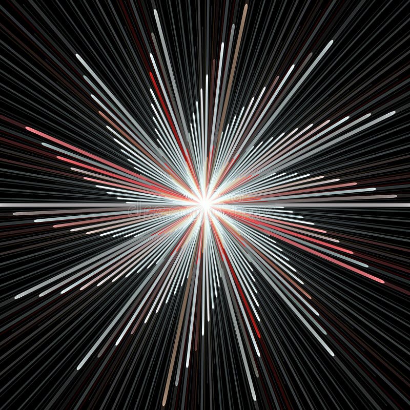 Fractal Line Burst stock illustration. Illustration of pattern - 284885926