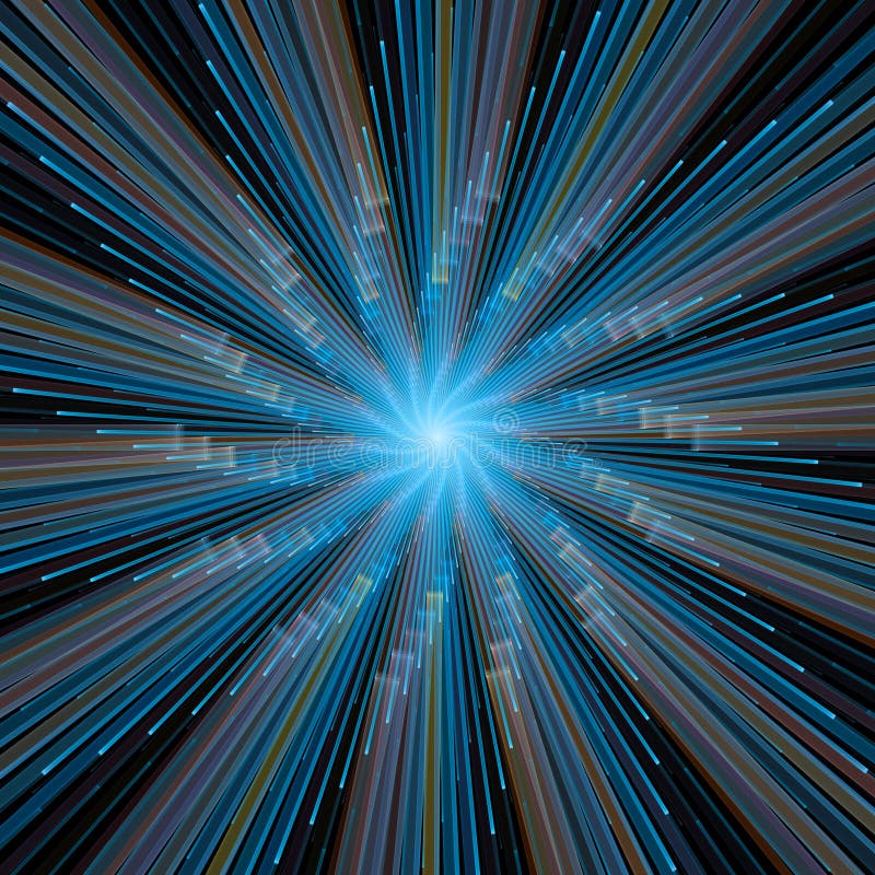 Fractal Line Burst stock illustration. Illustration of illuminate ...
