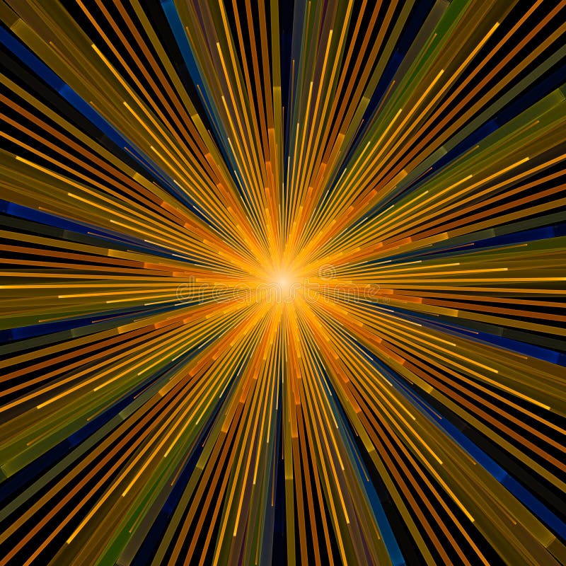 Fractal Line Burst stock illustration. Illustration of pattern - 372922233