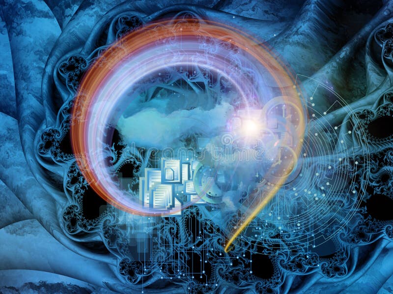 Fractal Mechanics Visualization Stock Illustration - Illustration of ...