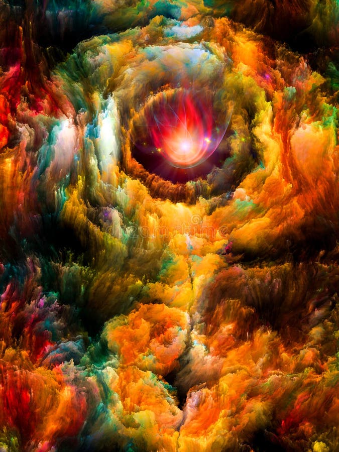 Fractal Nebula stock illustration. Illustration of representation ...