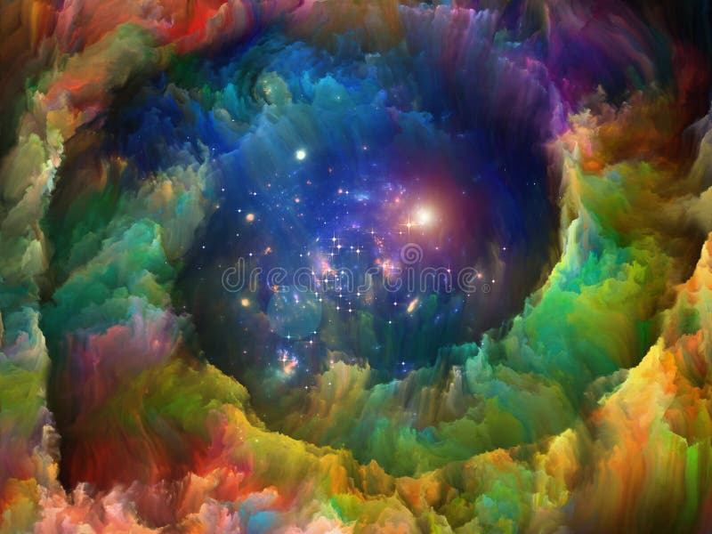 Fractal Nebula stock illustration. Illustration of representation ...