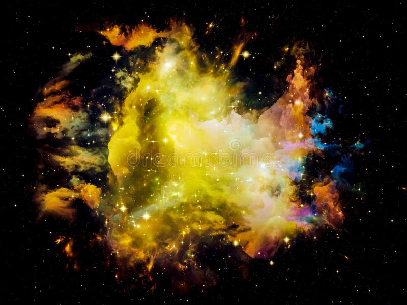 Fractal Nebula stock illustration. Illustration of representation ...