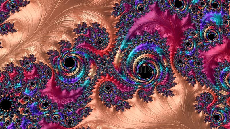 Abstract Computer Generated Fractal Design Stock Image - Image of ...