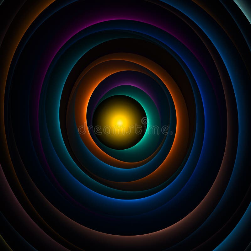 Fractal Orbits stock illustration. Illustration of math - 260139352