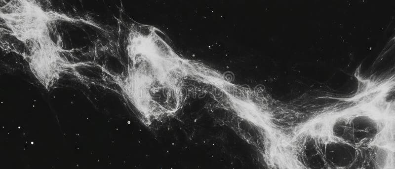 Fractal Overlay Texture in Monochrome Against a Black Background for ...