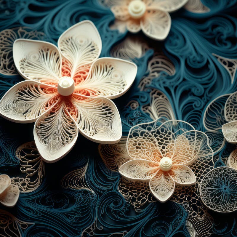 Fractal Paper Flower Designs with Biomimicry-inspired Lace Patterns ...