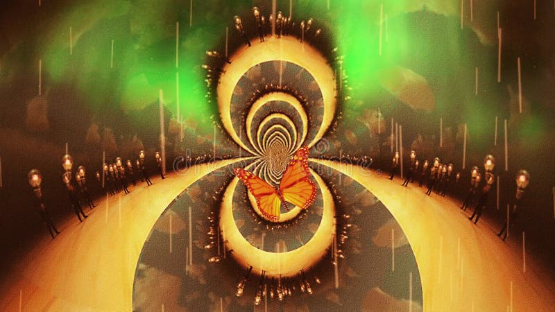 Fractal of Parallel Dimensions. Man with Ideas Stock Video - Video of ...