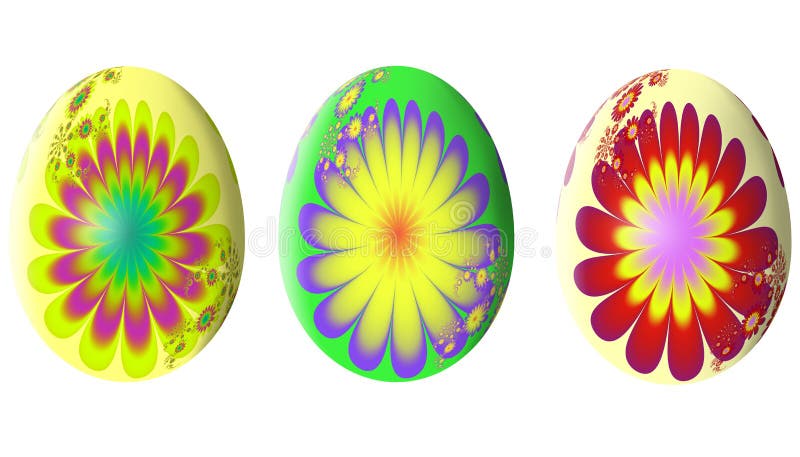 Fractal - Easter Egg stock illustration. Illustration of flower - 2582409