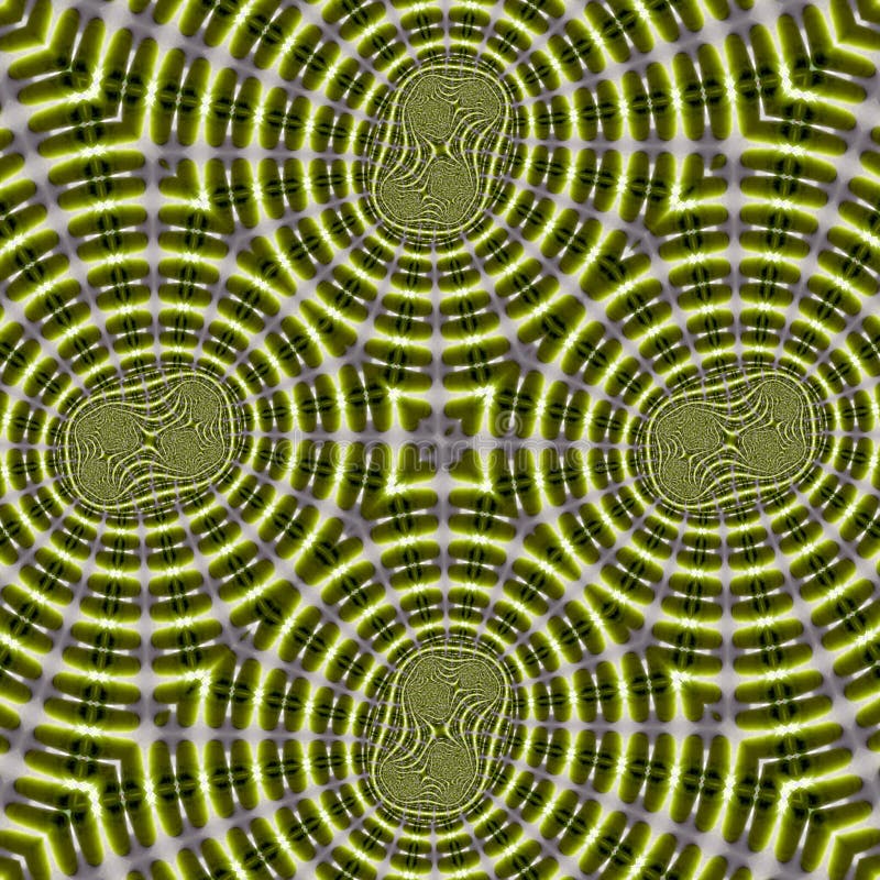 Fractal Pattern in Green Color Stock Photo - Image of curve, ancient ...