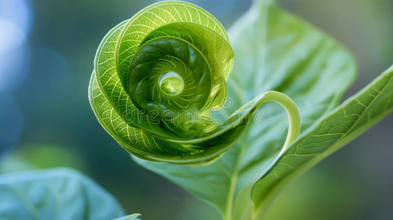 Fractal Pattern Resembling the Fibonacci Sequence in Nature Stock Image ...