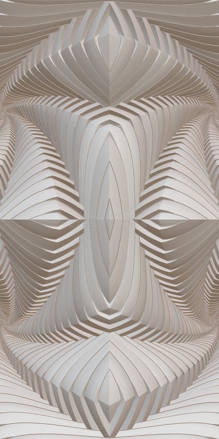 Fractal Pattern in the Style of Stucco Bas-relief on a Gray Stone Wall ...