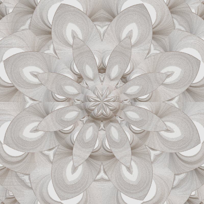 Fractal Pattern in the Style of Stucco Bas-relief on a Gray Stone Wall ...