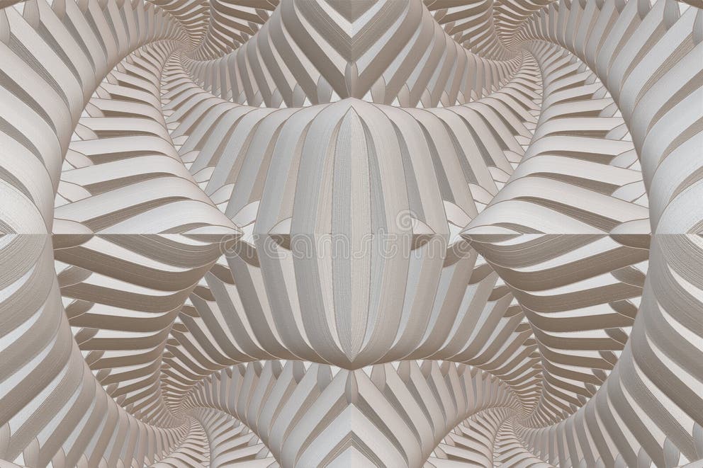 Fractal Pattern in the Style of Stucco Bas-relief on a Gray Stone Wall ...