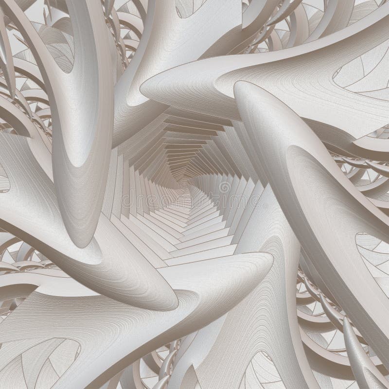 Fractal Pattern in the Style of Stucco Bas-relief on a Gray Stone Wall ...