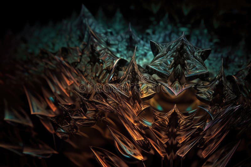Fractal Pattern on the Surface of a Crystal, Reflecting Its Internal ...