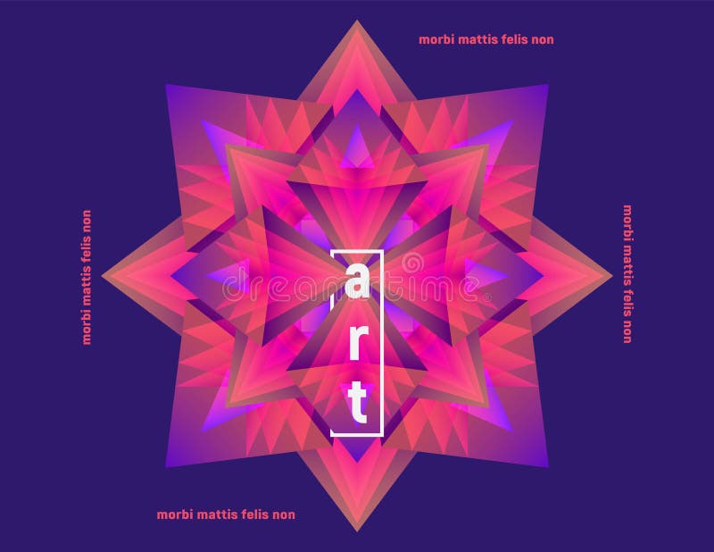 Fractal 02. Poster in Vector Stock Vector - Illustration of banner ...