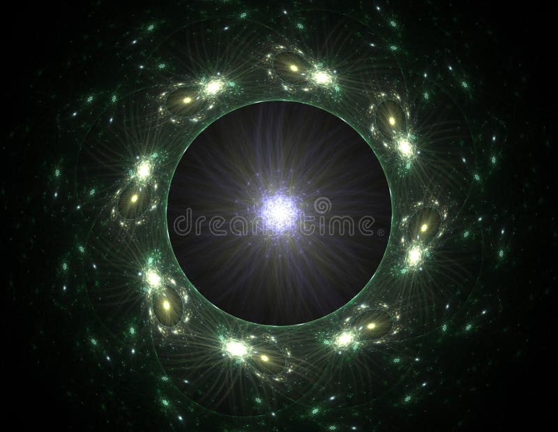 Fractal Radial Pattern on the Subject of Science, Technology and Design ...