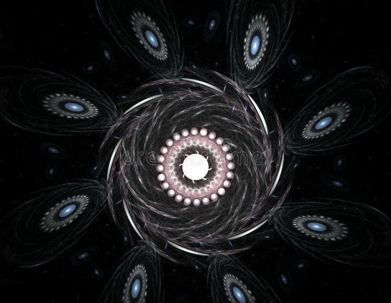 Fractal Radial Pattern on the Subject of Science, Technology and Design ...