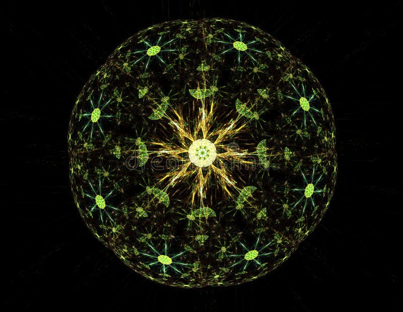 Fractal Radial Pattern on the Subject of Science, Technology and Design ...