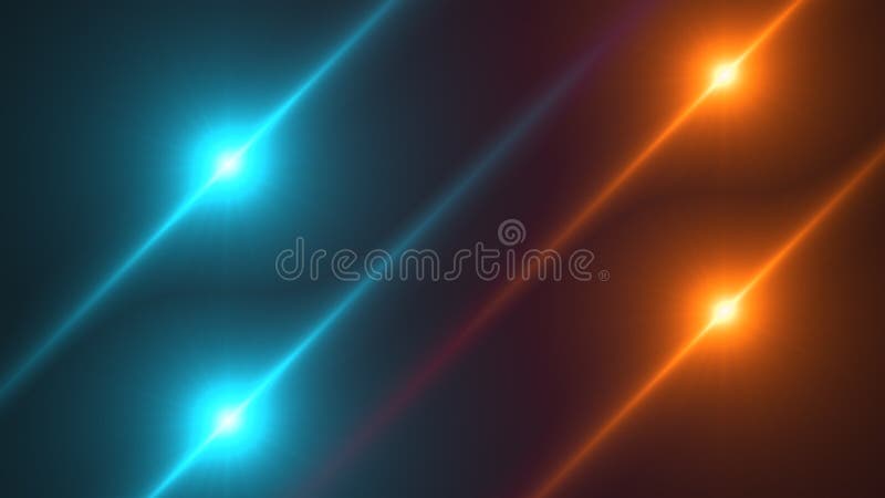 Fractal Rays with Glowing Impulse Lights Stock Illustration ...
