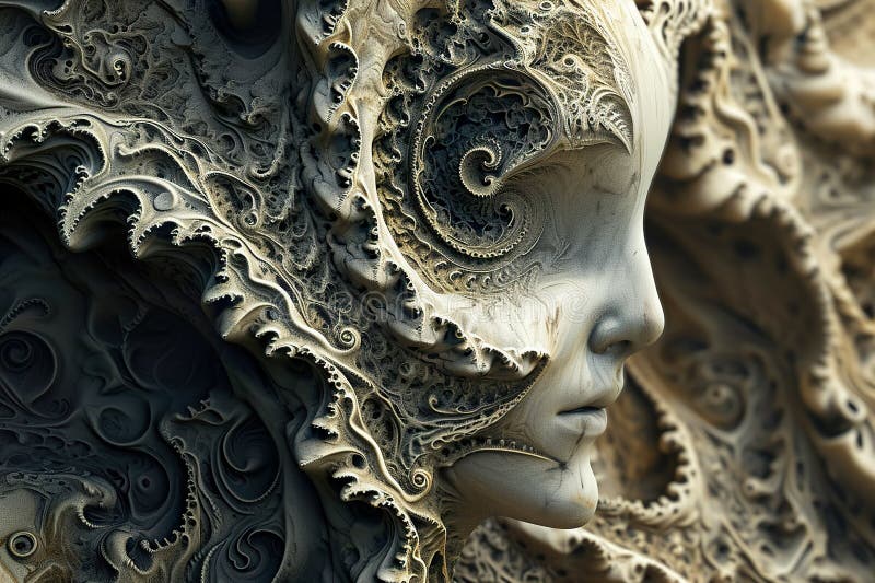 Fractal with Self-similar Shapes and Details Stock Photo - Image of ...