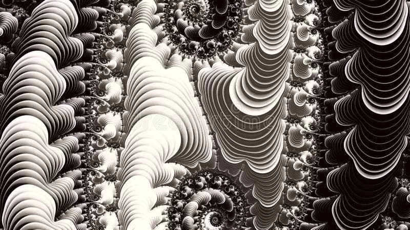 Fractal Sequence Patterns Yellow Blue Green 3D. Stock Footage - Video ...