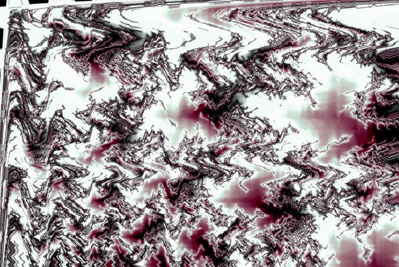 Fractal Snow Pattern Zigzag Stock Image - Image of geometric, network ...