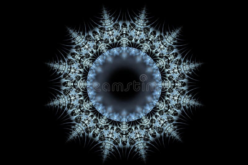 Fractal - Snowflake stock illustration. Illustration of shiny - 33247066