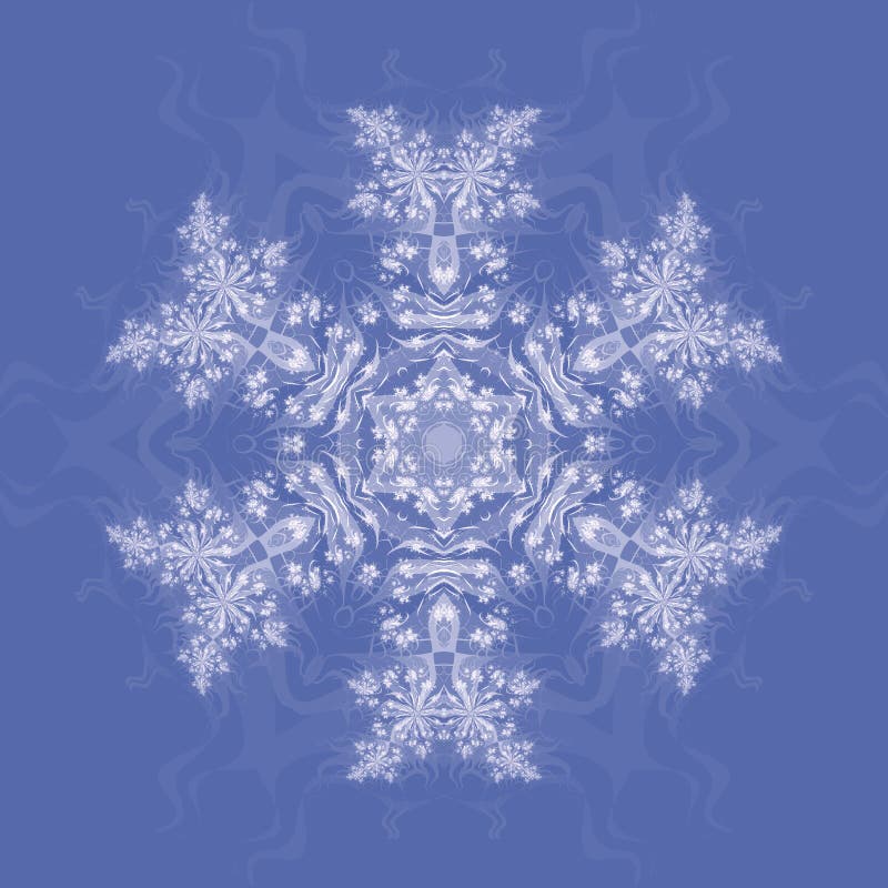 Fractal - Snowflake stock illustration. Illustration of shiny - 33247066