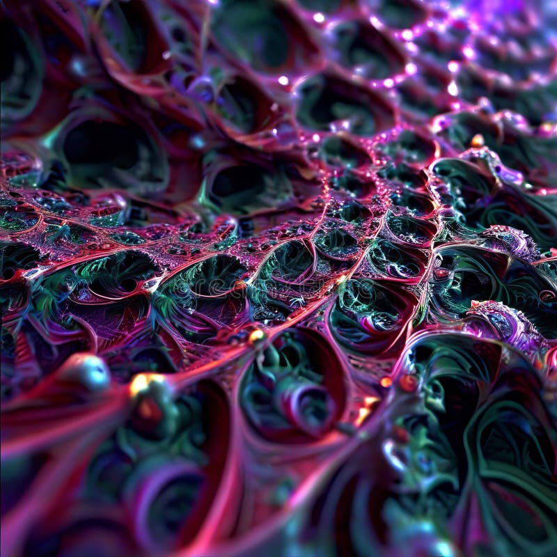 Fractal Space Space with Complex Patterns and Self Repeating S Stock ...