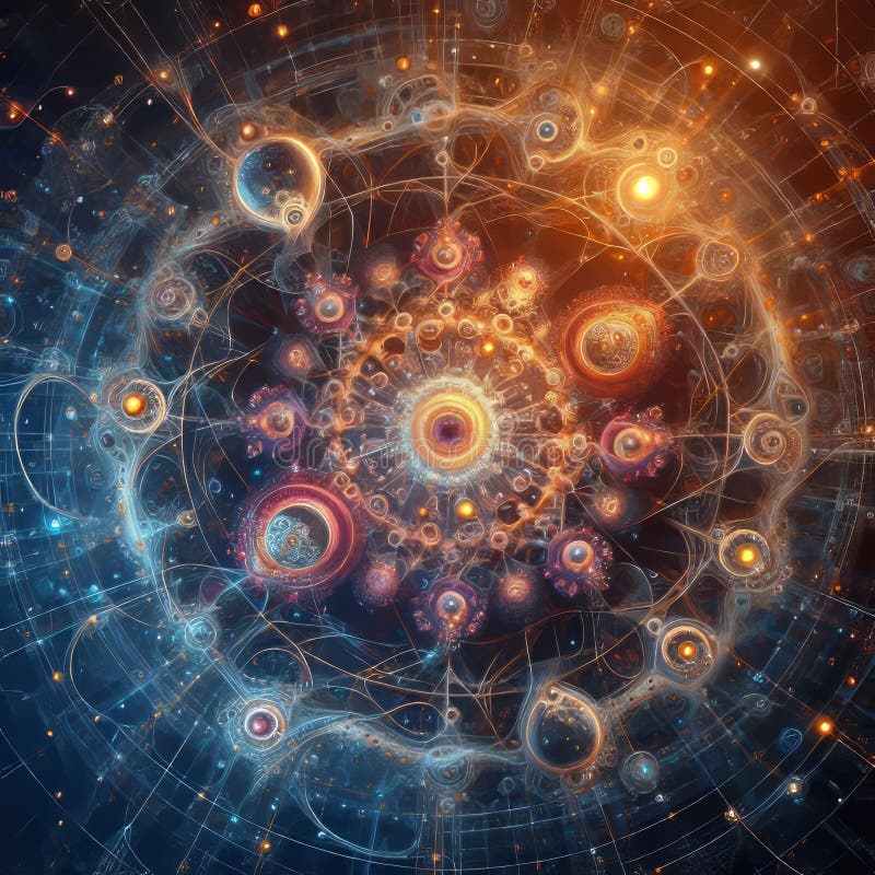 Fractal Space Space with Complex Patterns and Self Repeating T Stock ...