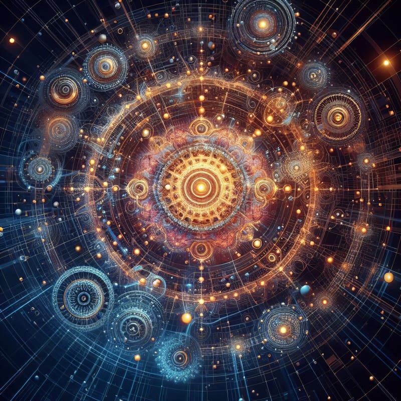 Fractal Space Space With Complex Patterns And Self Repeating T Stock Illustration Illustration