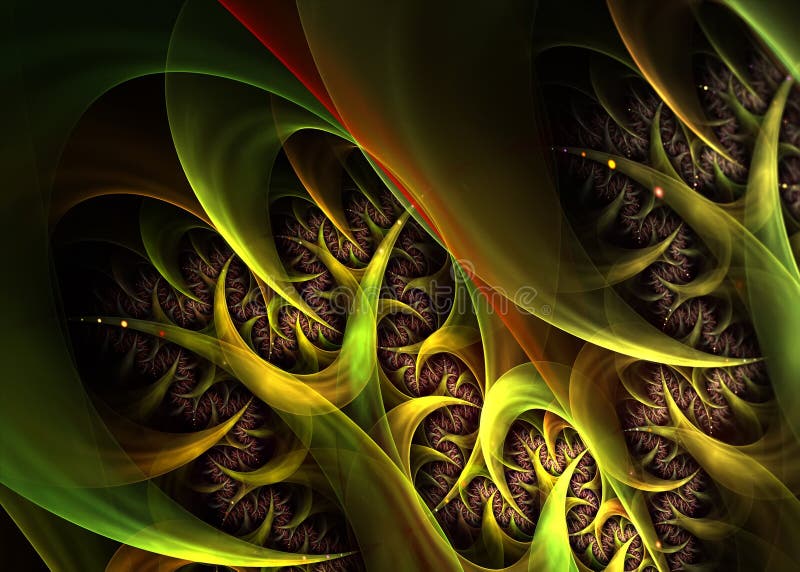 Fractal Spreading Roots stock illustration. Illustration of vegetative ...