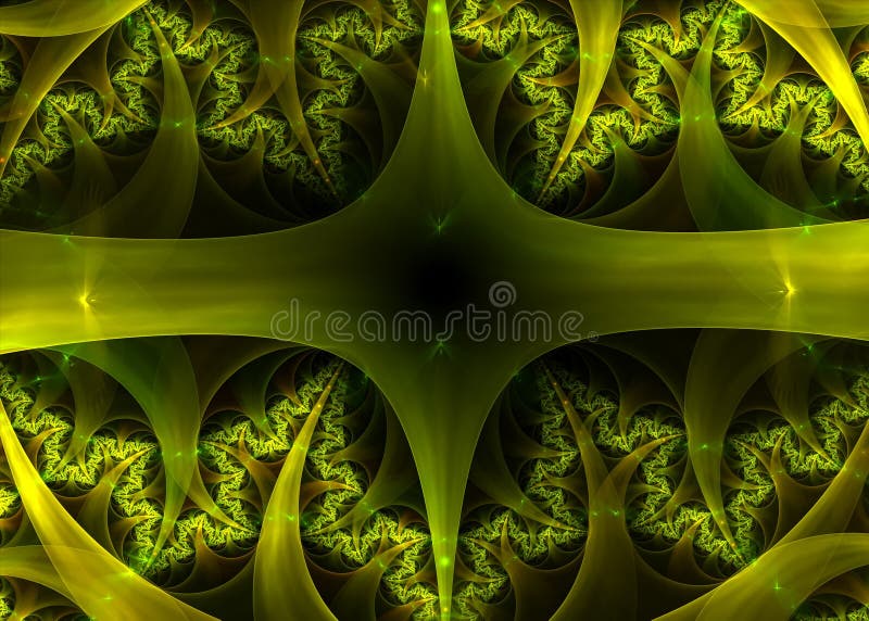 Fractal Spreading Roots stock illustration. Illustration of spiny ...