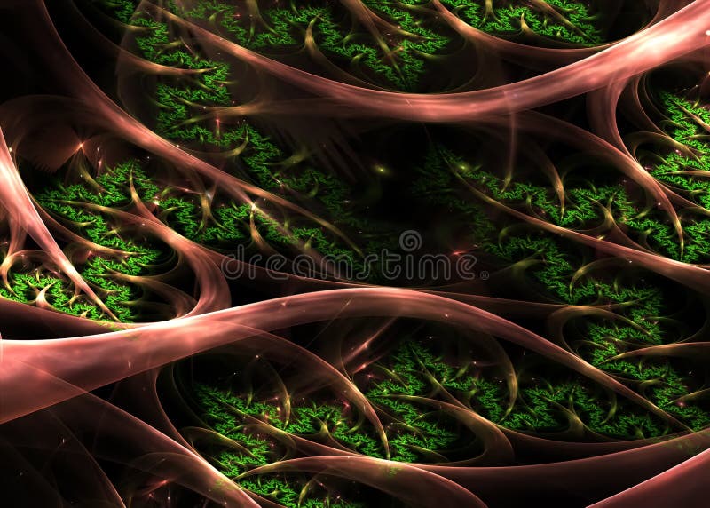 Fractal Spreading Roots stock illustration. Illustration of yearling ...