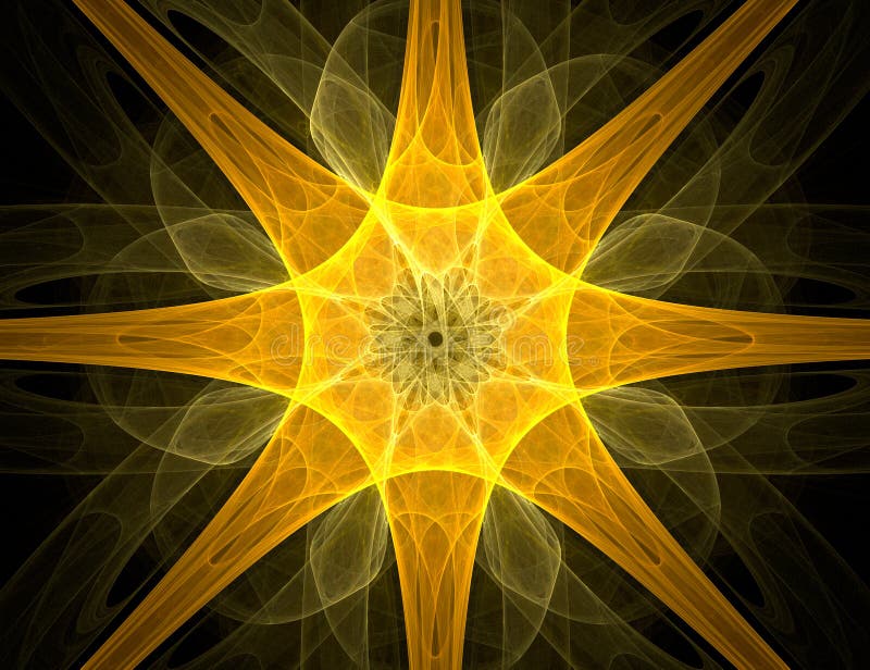 Fractal star stock vector. Illustration of graphic, periodic - 2378819