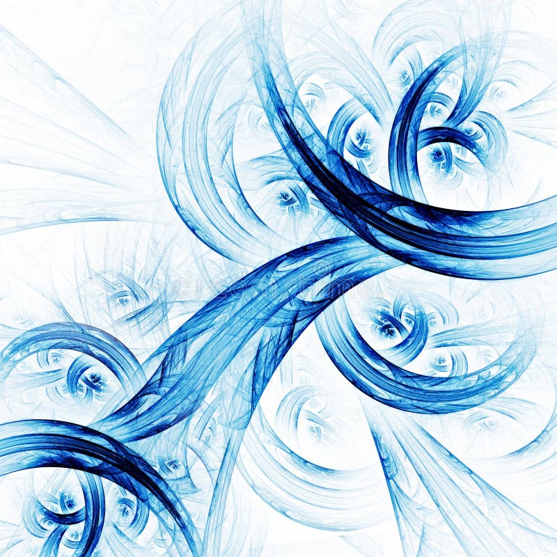 Fractal techno swirls stock illustration. Illustration of lines - 10075049