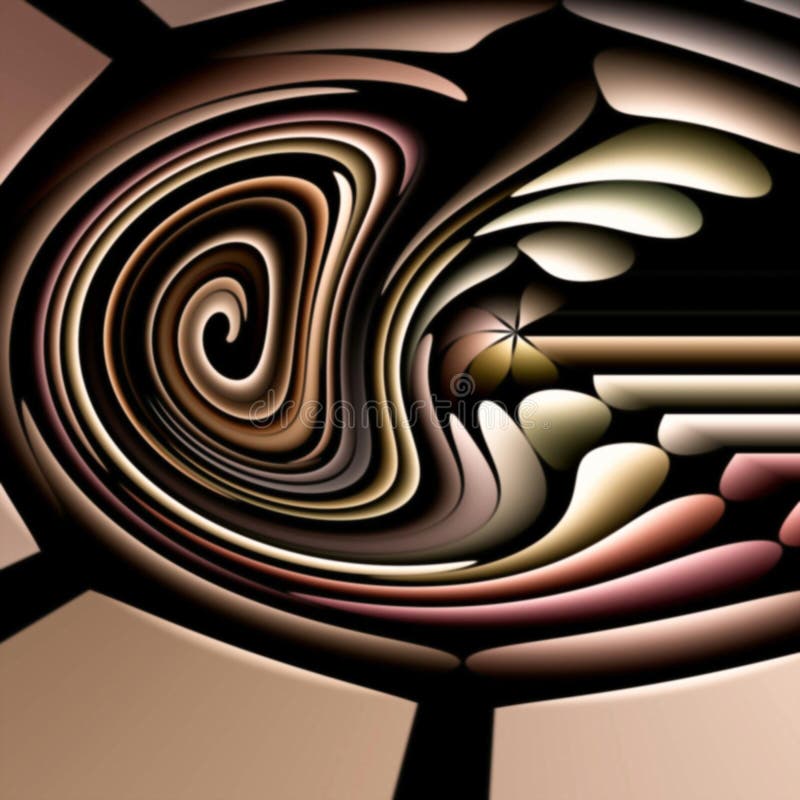 Fractal with the Texture of Abstract Forms for Design Stock ...