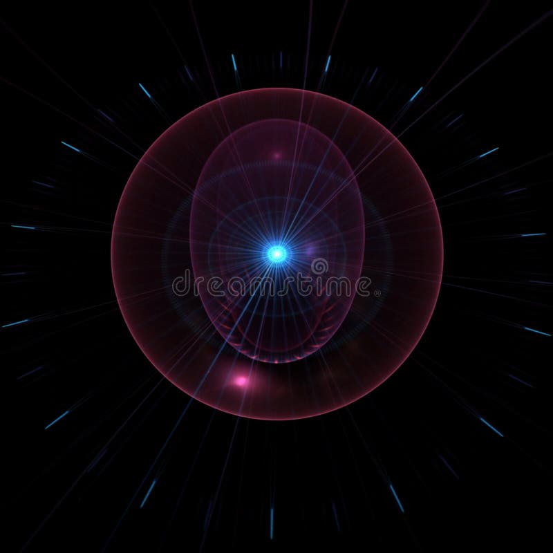 Fractal Transparent Shining Sphere Background - Fractal Art Stock ...