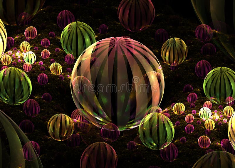 Fractal Transparent Tabby Sphere Background - Fractal Art Stock ...