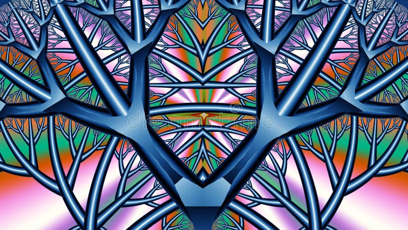 Fractal trees of life stock illustration. Illustration of cool - 165595480