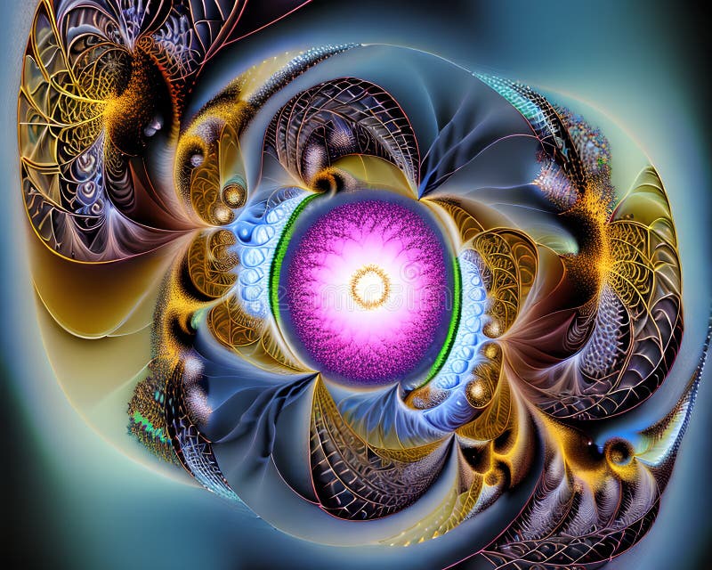 Fractal Universe, Generative AI Illustration Stock Illustration ...